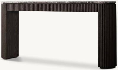 China Modern Bedroom Walnut Console Table With Roller Shutter Cabinet à venda