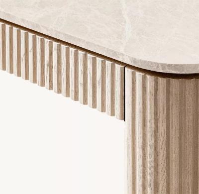 China Modern Bedroom Walnut Console Table With Roller Shutter Cabinet à venda