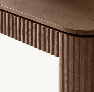 China Modern Bedroom Walnut Console Table With Roller Shutter Cabinet à venda