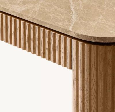 China Modern Bedroom Walnut Console Table With Roller Shutter Cabinet à venda