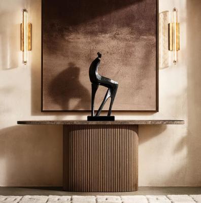 China Moderne slaapkamerconsole tafel aanpasbaar met houtglas of keramische bovenkant Te koop