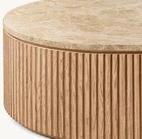 China Modern Square Coffee Table Set 1300x700x450mm Stainless Steel Sintered Stone for sale