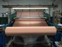 China Red Matte Treated Electrolytic Copper Foil 5 - 1380 Mm Width 99.95% Purity for sale