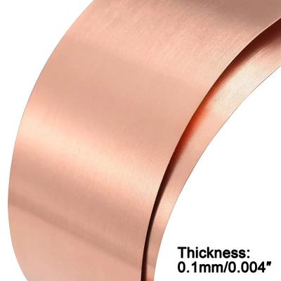 China O Temper Rolled Copper Foil Copper Strip 0.1 mm Thick for sale