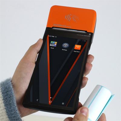 中国 Nfc人間の特徴をもつ4Gスマートな携帯用Pos機械バーコード 販売のため