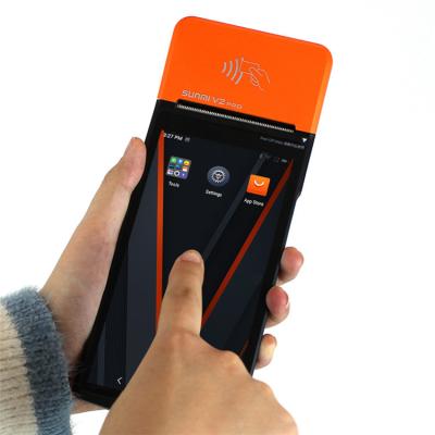 中国 Nfc人間の特徴をもつ4Gスマートな携帯用Pos機械バーコード 販売のため