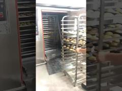 Volledig Roestvrij staal 64 Dienbladengas Roterend Oven For Bread
