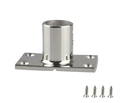 China OEM CNC Hardware Parts Stainless Steel Guide Base with Rectangular Base Accessories for sale