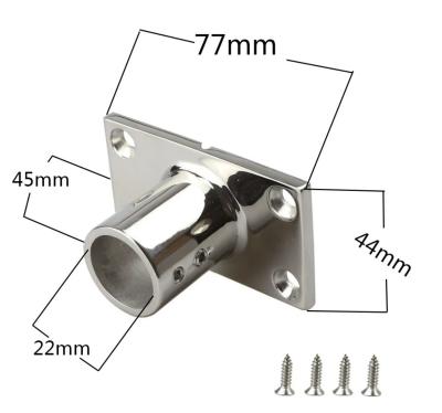 China OEM CNC Hardware Parts Stainless Steel Guide Base with Rectangular Base Accessories for sale
