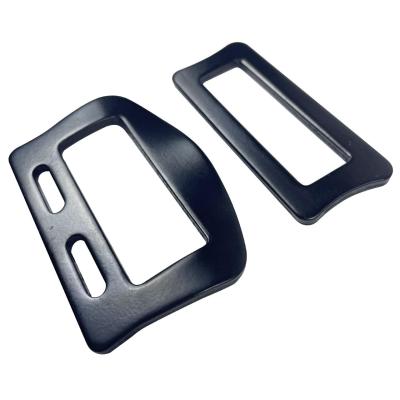 Cina Cinturatura di acciaio ricoperto di zinco nero, con guinzaglio di scorrere rettangolare per accessori di cintura di sicurezza in vendita