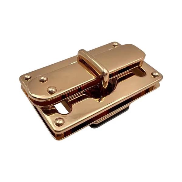 Quality XS-231---004, J6611 Press Handbag Lock Hardware with Push and Turn Metal Lock for sale