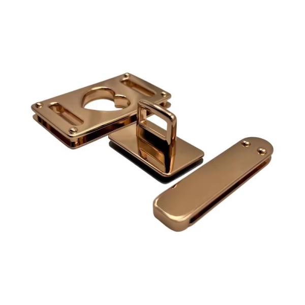 Quality XS-231---004, J6611 Press Handbag Lock Hardware with Push and Turn Metal Lock for sale