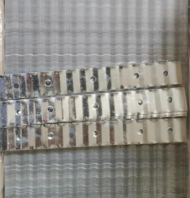 Cina Legami per cavi in mattoni ondulati Parti di taglio laser con processo di timbrazione in acciaio inossidabile in vendita