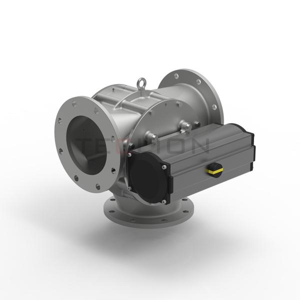 Quality DN100-DN300 Air Duct Diverter Valve Plate For Pneumatic Conveying for sale