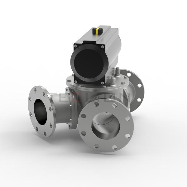 Quality DN100-DN300 Air Duct Diverter Valve Plate For Pneumatic Conveying for sale