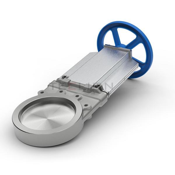 Quality PN10 PN16 Slide Gate Pneumatic Air Operated Gate Valve Handwheel Resilient for sale