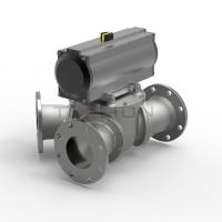 Quality Stainless Steel Powder Gravity Pneumatic Diverter Valve 3 Way 73KG for sale