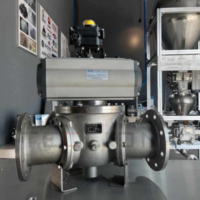 中国 粉末や粒子を運ぶための304ss球型単管変導弁 販売のため