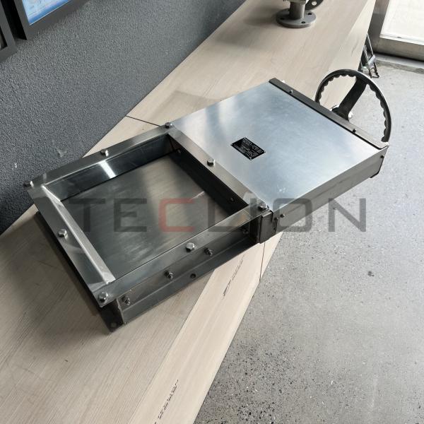Quality Explosion Proof Square Mouth Knife Pneumatic Slide Gate Valve Stainless Steel Material for sale