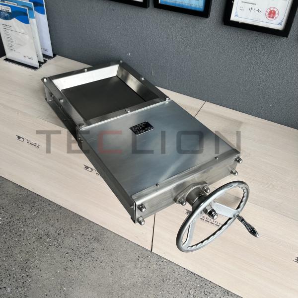 Quality Explosion Proof Square Mouth Knife Pneumatic Slide Gate Valve Stainless Steel for sale