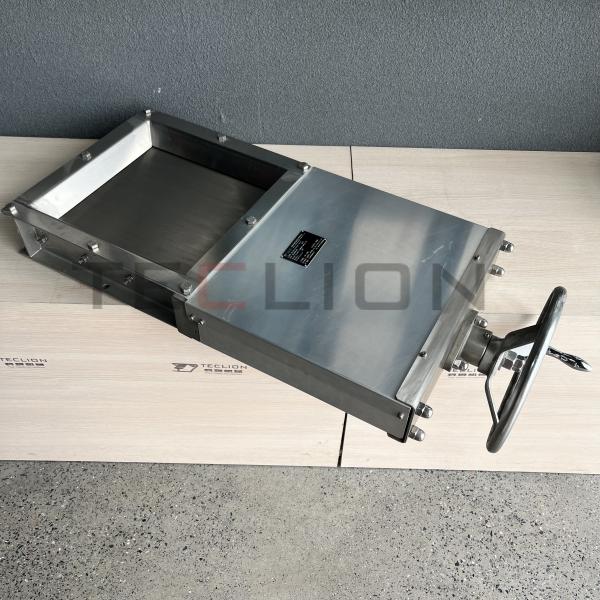 Quality Explosion Proof Square Mouth Knife Pneumatic Slide Gate Valve Stainless Steel for sale