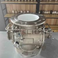 Quality Stainless Steel Powder Rotary Drum Feeder Valve System With Nylon Lining Rotor for sale