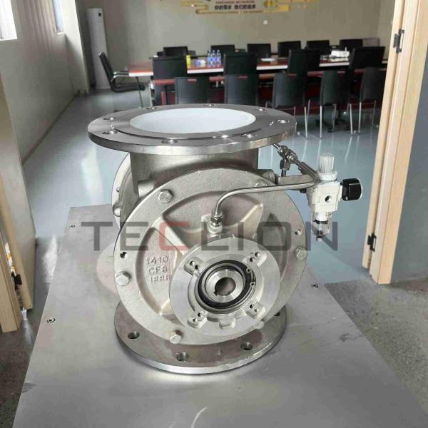 Quality Stainless Steel Powder Rotary Drum Feeder Valve System With Nylon Lining Rotor for sale