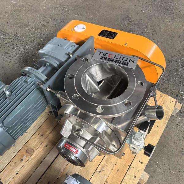 Quality High pressure rotary airlock valve for dense phase transportation of plastic for sale
