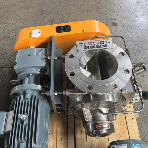Quality High pressure rotary airlock valve for dense phase transportation of plastic for sale