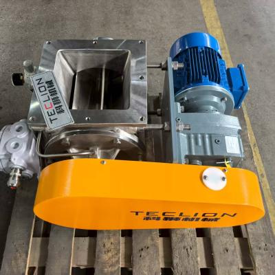 中国 角型フランジ接続 DN200 ステンレス鋼ロータリーフィーダーバルブ 販売のため