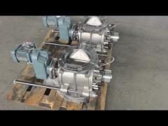 Food grade stainless steel quick disassembly cleaning rotary airlock valve