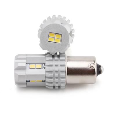 China High indencity led turn signal light white yellow 1156 3020 car led bulb for sale