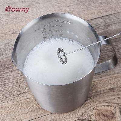 Cina Spumatore elettrico di latte portatile in acciaio inossidabile 304 con testa di frullato, mixer per caffè cappuccino in vendita