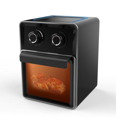 Cina Forno nero della friggitrice dell'aria calda 11L, forno della friggitrice dell'aria di Digital con il grande schermo attivabile al tatto LCD di Digital in vendita