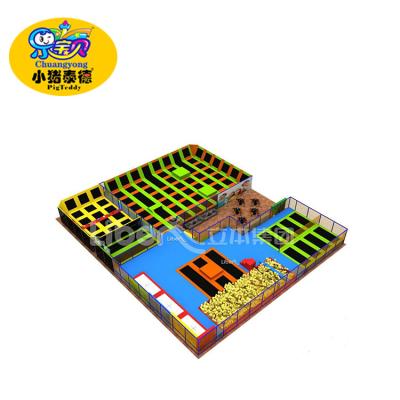 China Indoor Exercise Trampoline , Commercial Play Center Jump Indoor Trampoline Park for sale