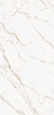 China White SOFITEL Gold Marble Slab Tile 1600*3200mm For Living Room for sale