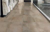 China Durable Cement Look Porcelain Tile Glazed Concave Convex Pattern Surface for sale