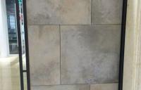 China Durable Cement Look Porcelain Tile Glazed Concave Convex Pattern Surface for sale
