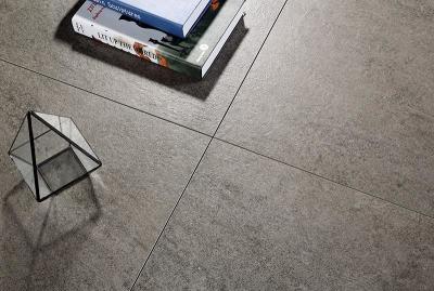 China 60x60 Cm Size Stone Non Slip Ceramic Floor Tile Sand Color Easy To Clean for sale