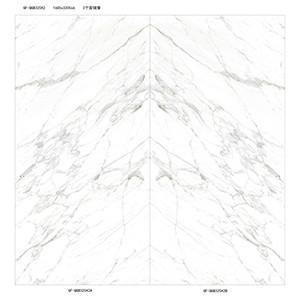 China Italian Carrara Full Body Floor White Marble Tiles Striation Marble Look  Finish Porcelain Tile 160*320cm for sale