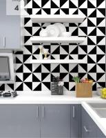 China Multiple Patterns White And Black 300*300mm Room Wall Tile for sale