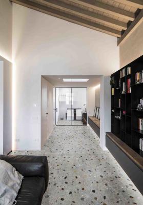 China Yellowish Color Terrazzo Stone Indoor Porcelain Tiles For Paving Floors for sale
