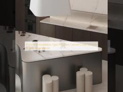 Floor/Wall Installation Type Porcelain Cement Look Tile with Marble Appearance