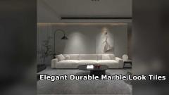 Durable 1200x2700mm Marble Look Porcelain Kitchen Tiles