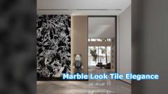 Marble Look Porcelain Tile Bathroom Flooring Walls