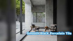 Black Porcelain Tile Smooth Luxury Flooring