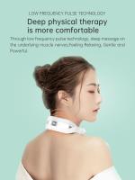 China Multifunction Home Office Car Using Low Frequency Pulse 4D EMS Neck Massager for sale