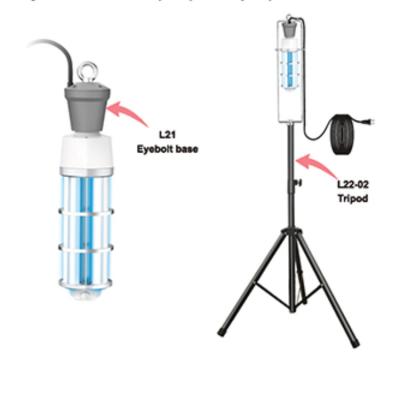 Cina Luce portatile UV-C germicida principale uv dello sterilizzatore della lampada E27 220V di vetro di quarzo in vendita
