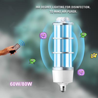 China Uma desinfecção livre de 360 graus do ozônio UVC germicida da luz 60W 254nm do milho do Sanitizer à venda