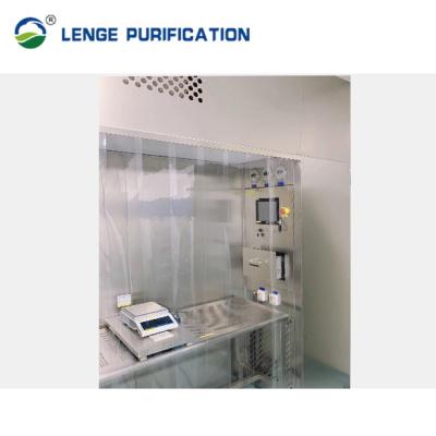 China 3100 x 2800 x 2570mm Raw Material Sampling Booth Treated By HEPA Filter for sale